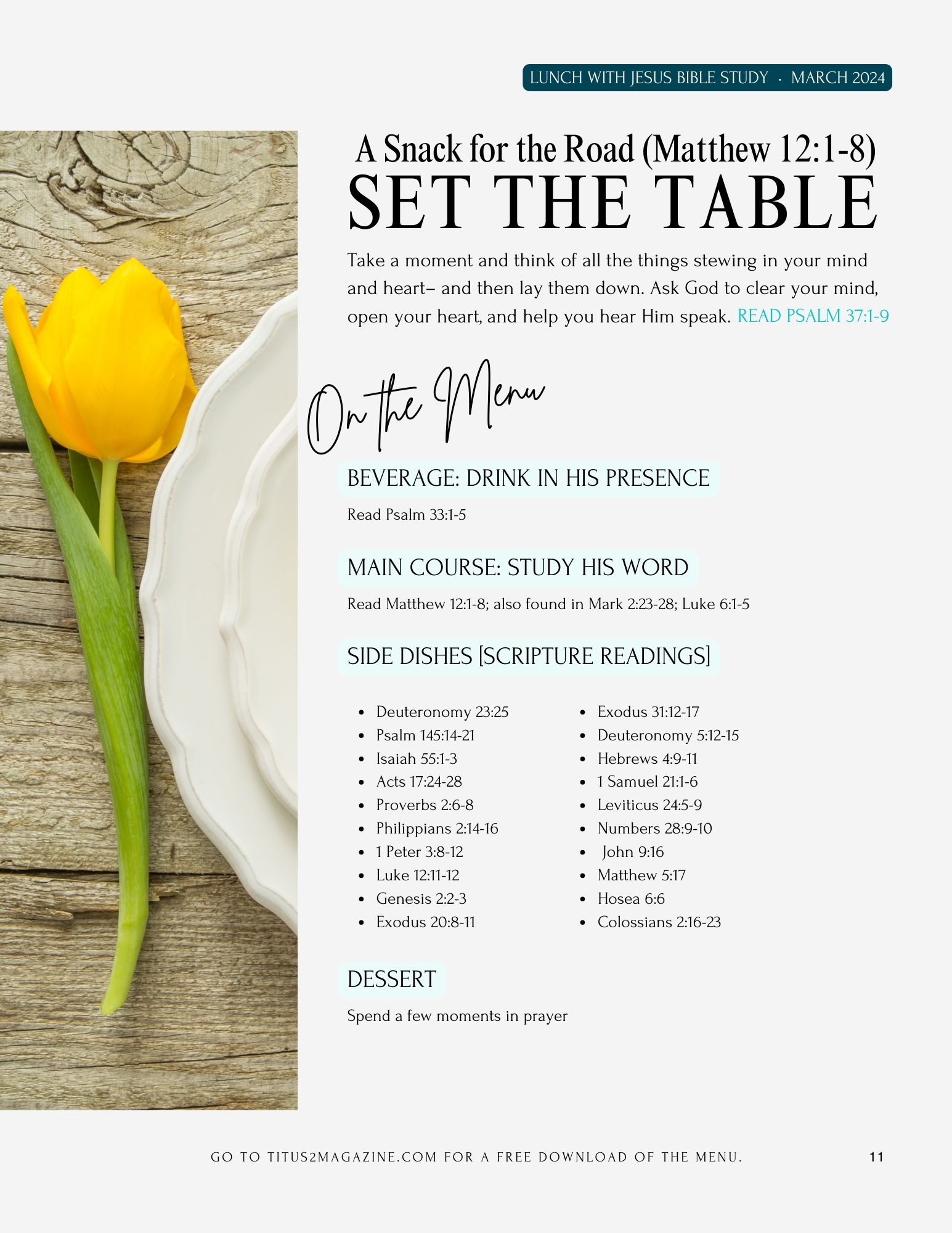 Monthly Bible Study Plan – Titus 2 Magazine